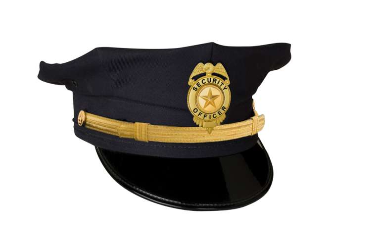 8-Point Officer Security Cap, Blue – Bernard Cap | Genuine Military ...